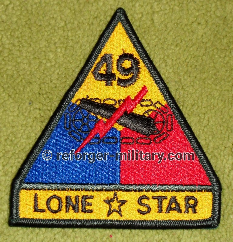 US Patch 49th Armored Division "LONE STAR" – Reforger Military Online Store