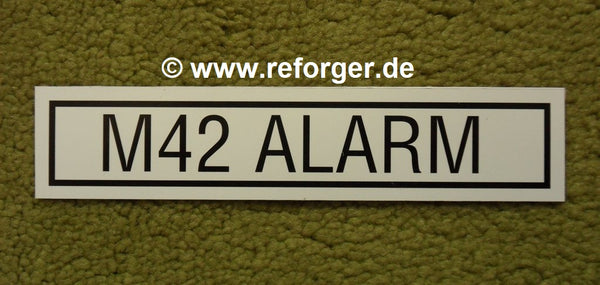 Aufkleber Chemical Automatic Alarm M42 – Reforger Military Online Store