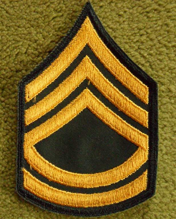 US Army E7 Sergeant First Class Dress Green Chevron – Reforger Military ...
