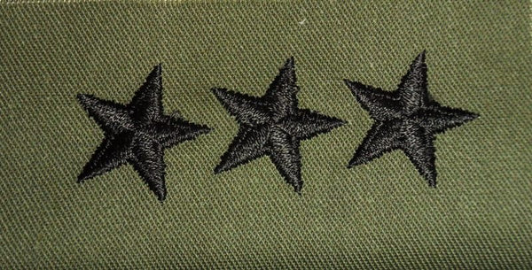 US Army 3-Sterne-General Aufnäher – Rangabzeichen für Offiziere ...